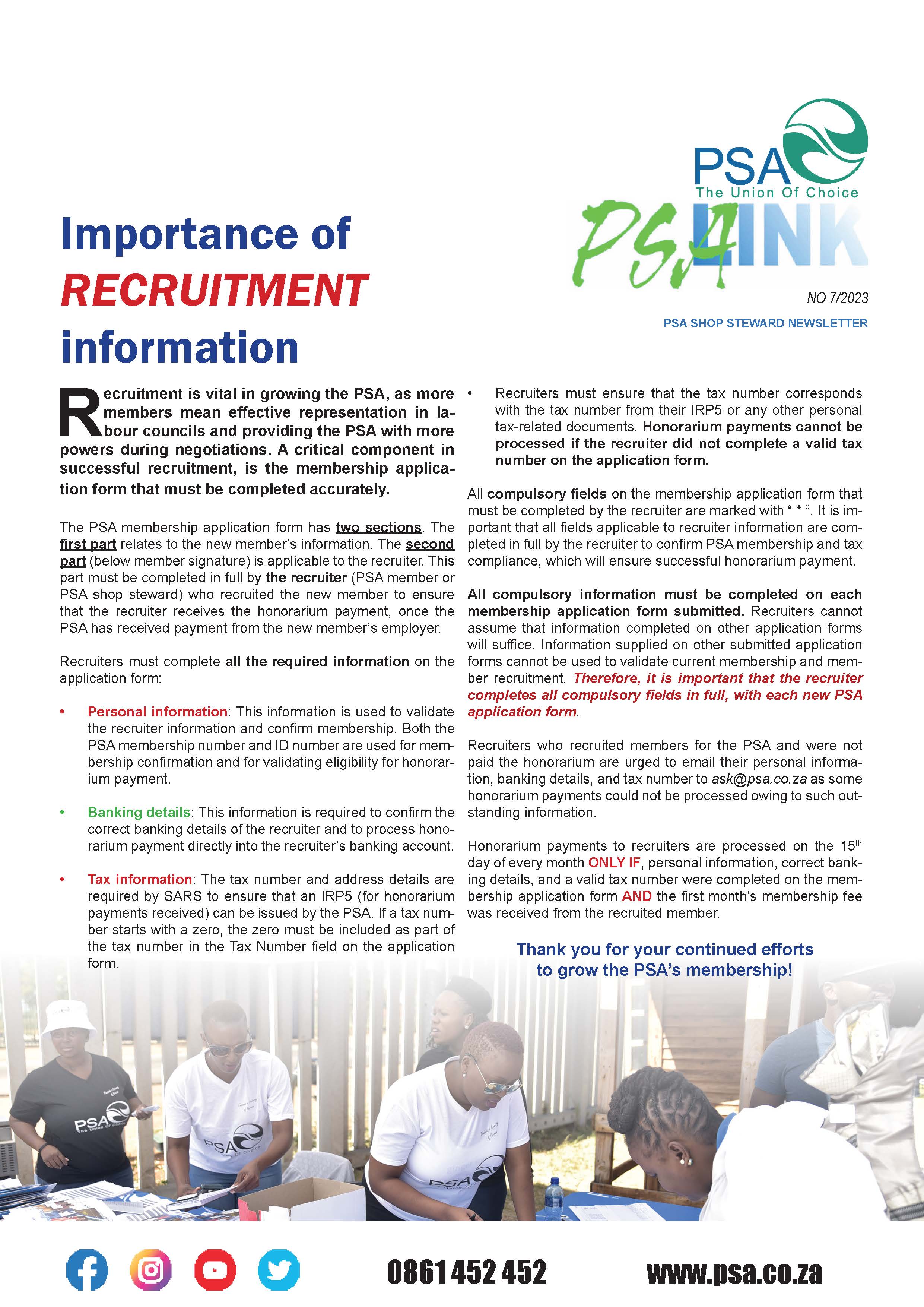 PSA INFORMUS: BE PART OF THE STORY